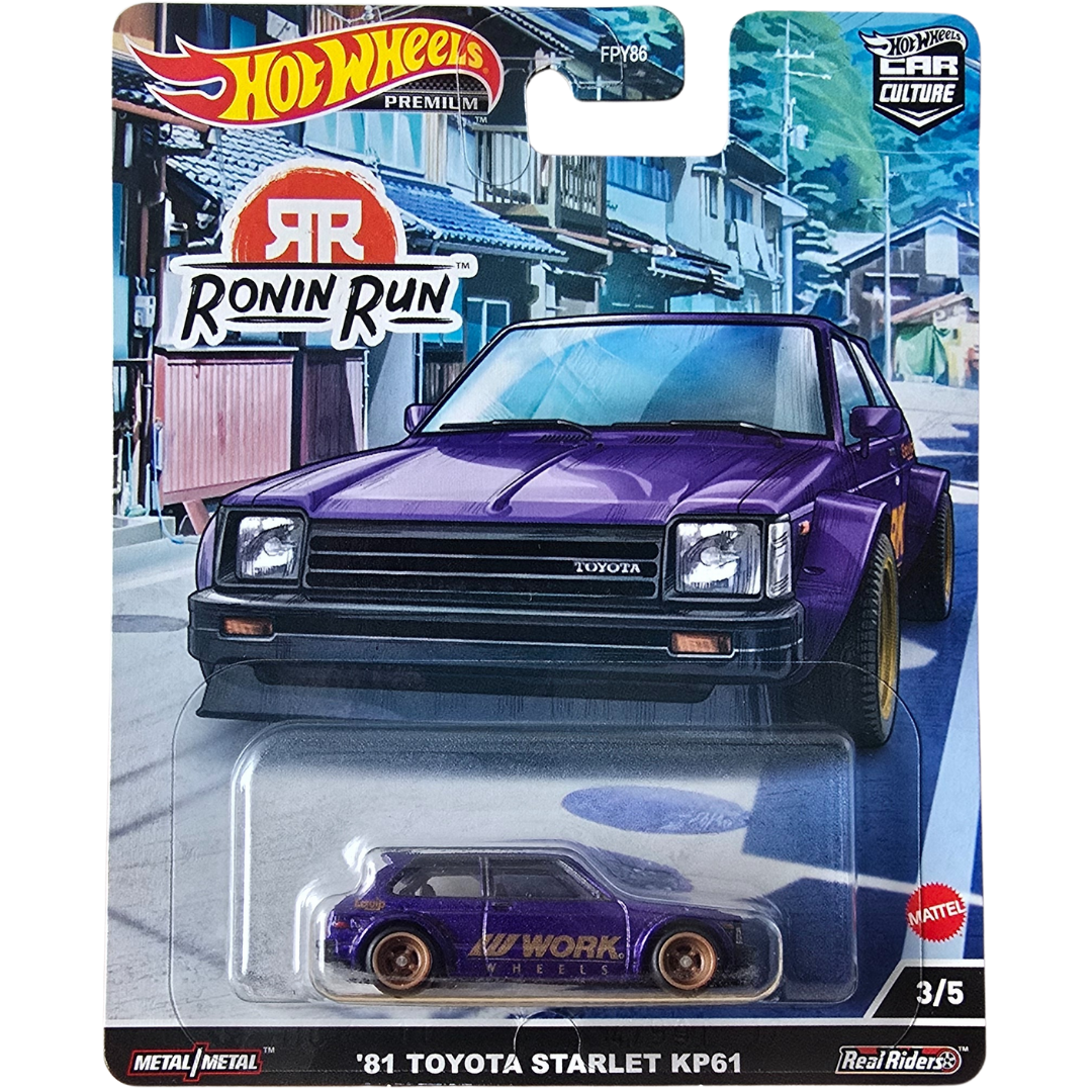 Hot Wheels Premium (Ronin Run) - '81 Toyota Starlet KP61 – Speed ...