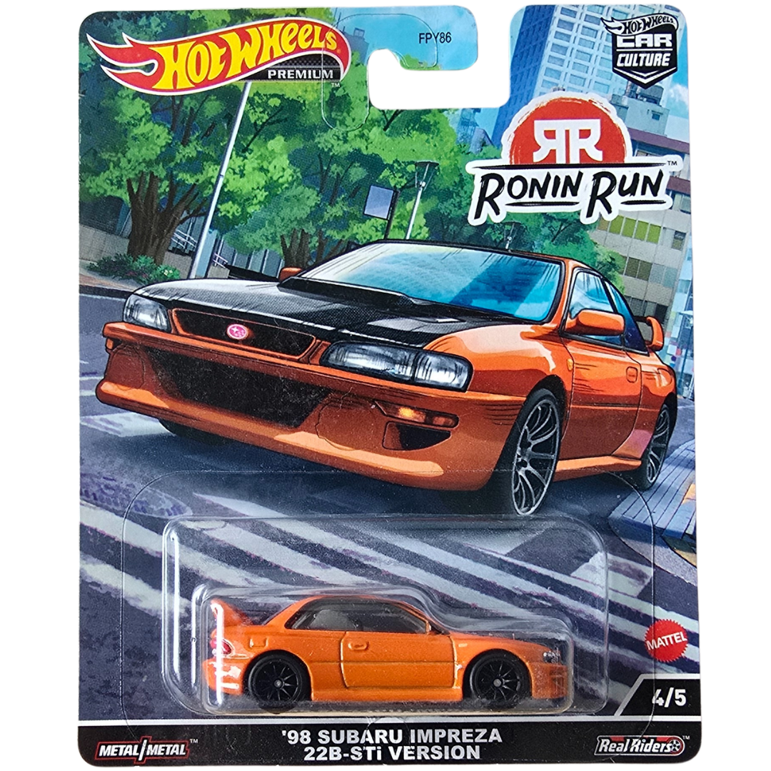 Hot Wheels Premium - '98 Subaru Impreza 22B-STi Version (Ronin Run ...