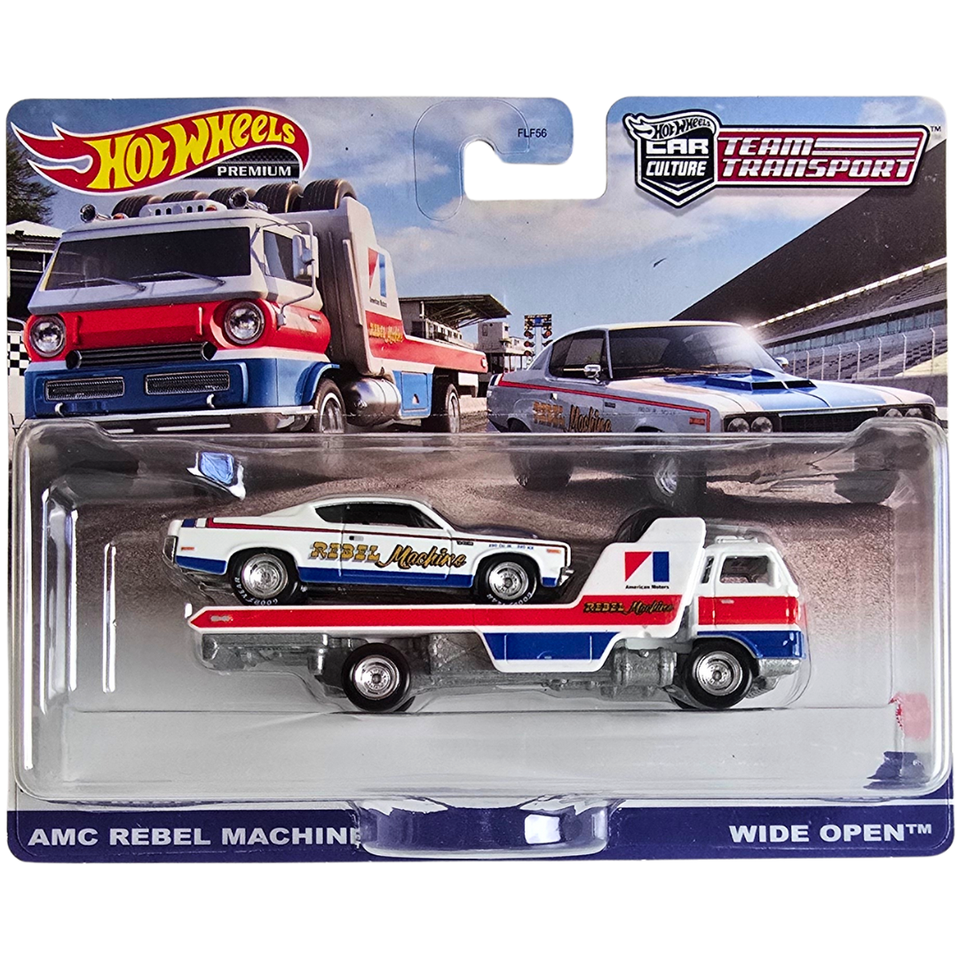 Hot Wheels Premium Team Transport #43 - AMC Rebel Machine - Wide Open ...