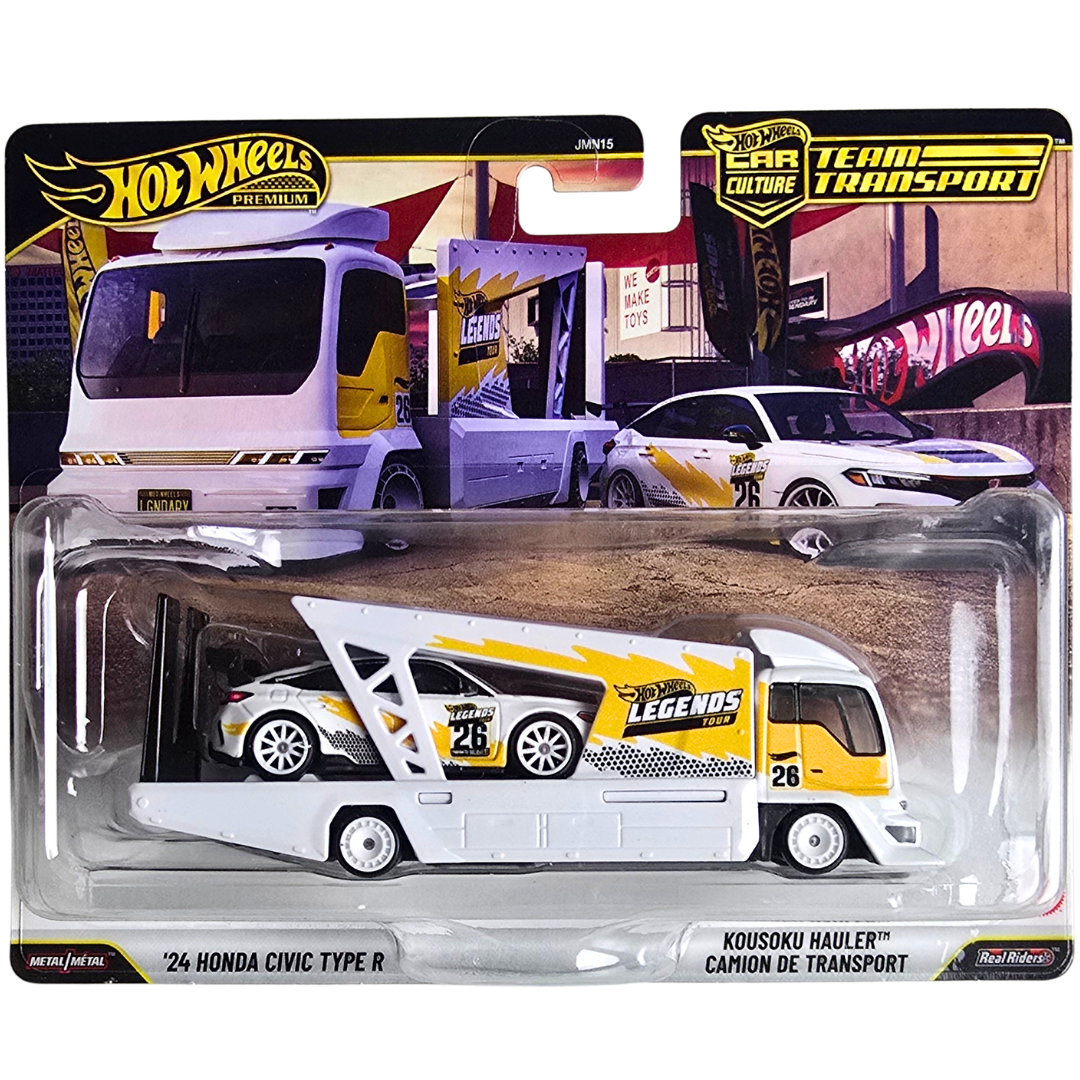 Hot Wheels Premium Team Transport (Hot Wheels Legends Tour) - '24 Hond ...