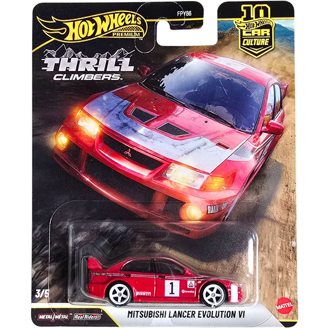Hot Wheels Premium (Thrill Climbers) - Mitsubishi Lancer Evolution VI ...