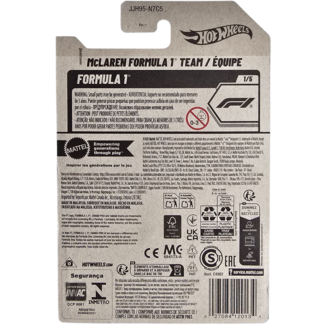 Hot Wheels (Formula 1) - McLaren Formula 1 Team / Équipe – Speed ...