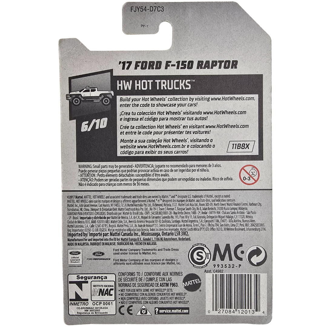 Hot Wheels - '17 Ford F-150 Raptor – Speed Castings Collector Shop