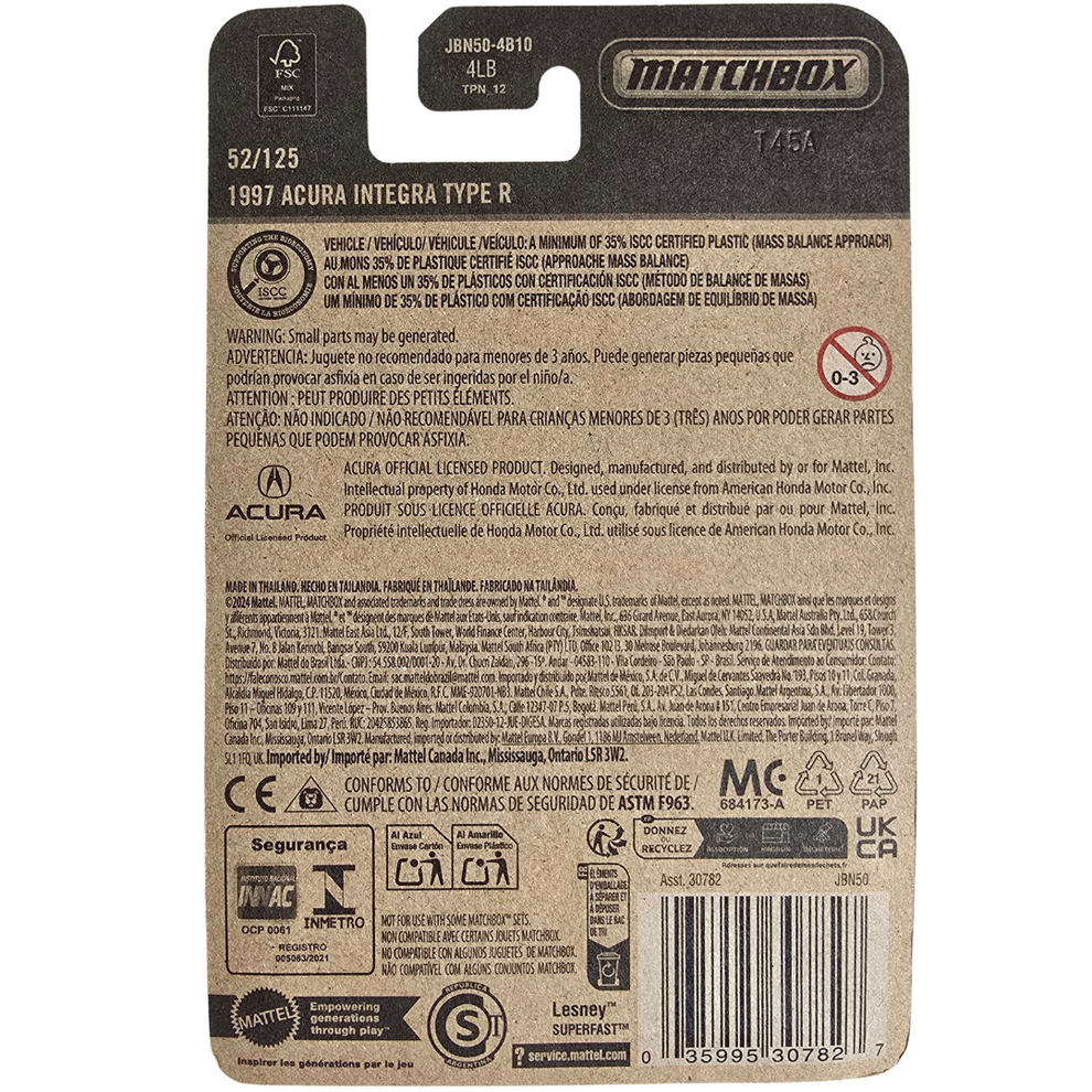 Matchbox - 1997 Acura Integra Type R – Speed Castings Collector Shop