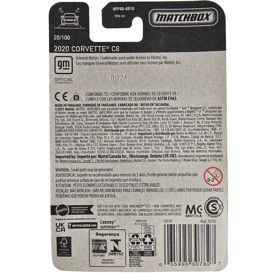 Matchbox - 2020 Corvette C8 – Speed Castings Collector Shop