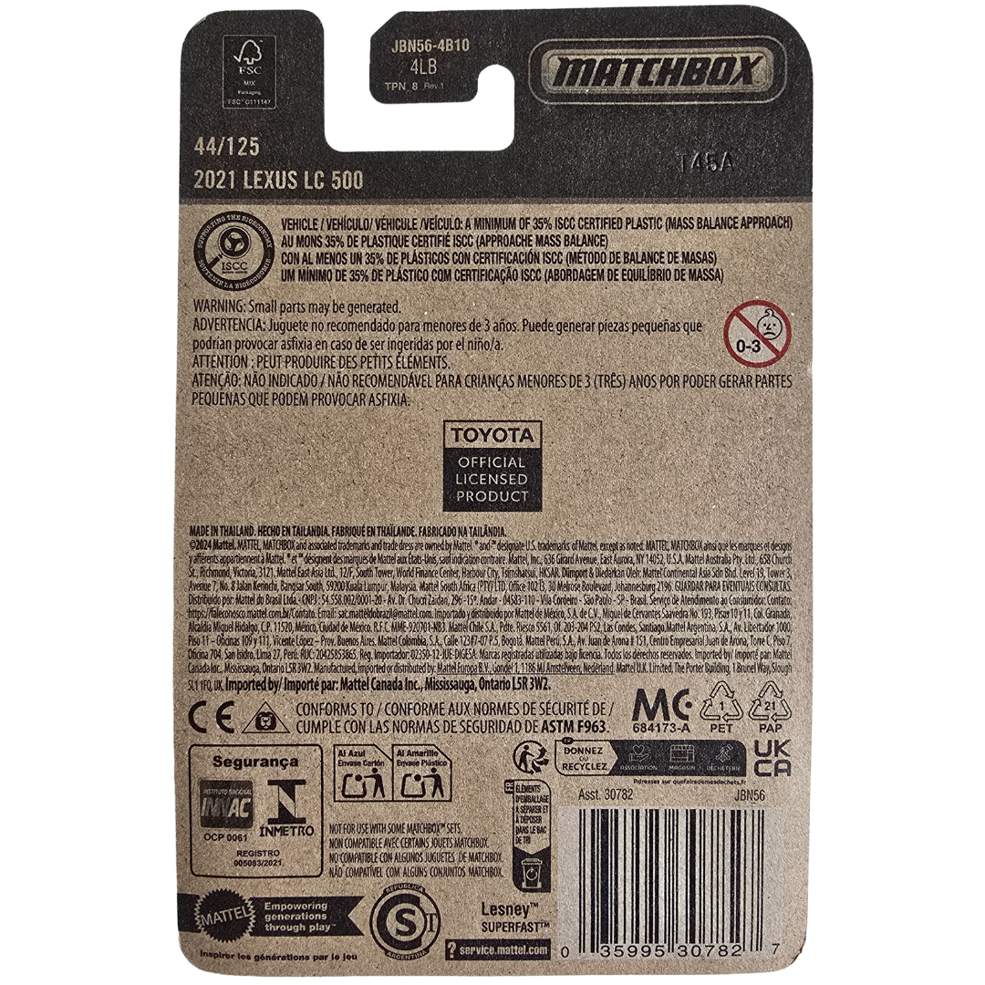 Matchbox - 2021 Lexus LC 500 – Speed Castings Collector Shop