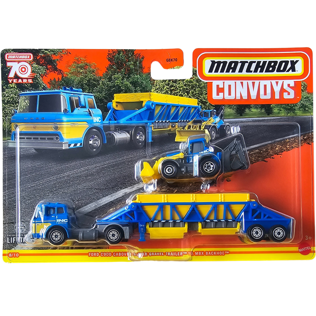 Matchbox Convoys - Ford C900 Cabover & MBX Gravel \\\ Trailer MBX Back ...