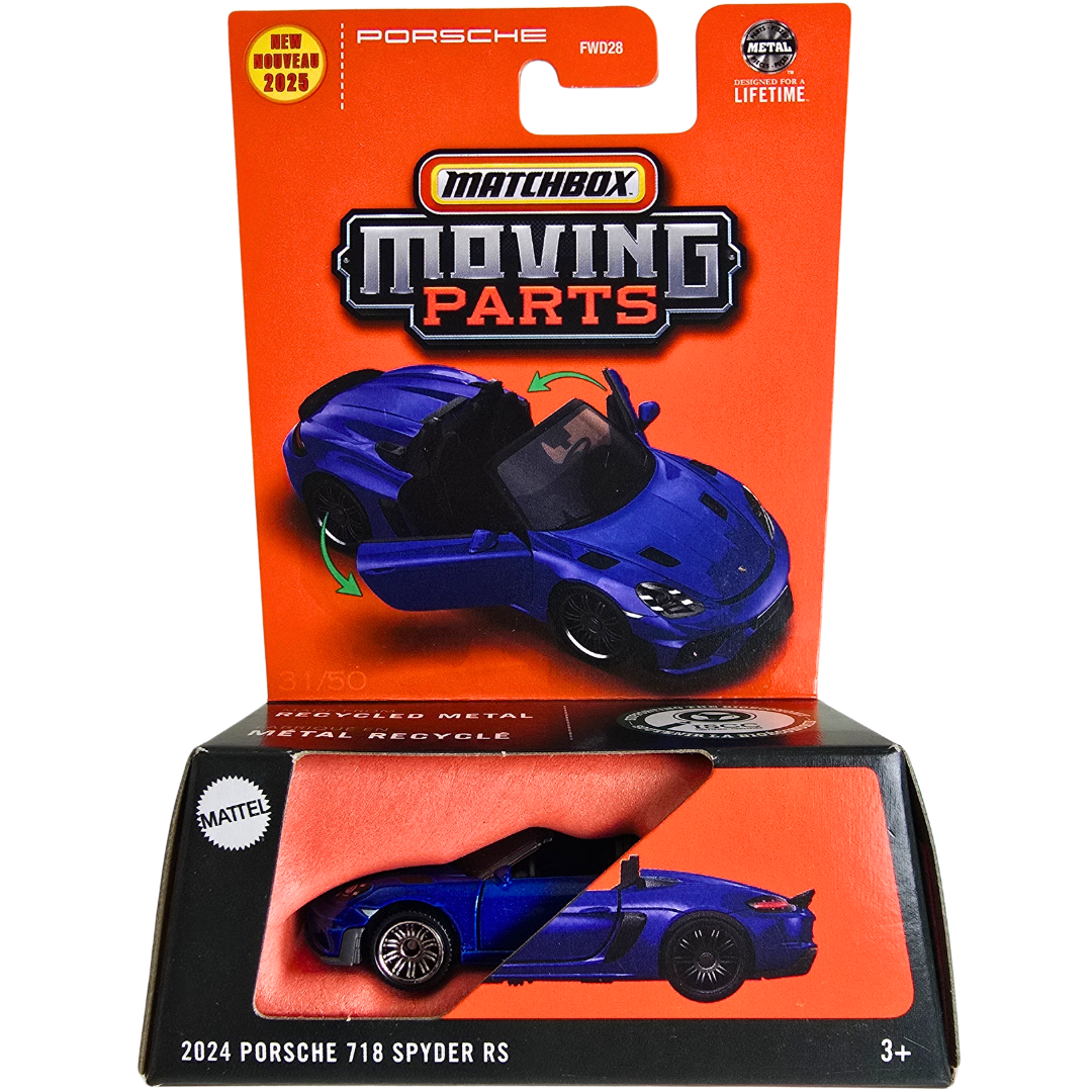 Matchbox Moving Parts - 2024 Porsche 718 Spyder RS – Speed Castings ...
