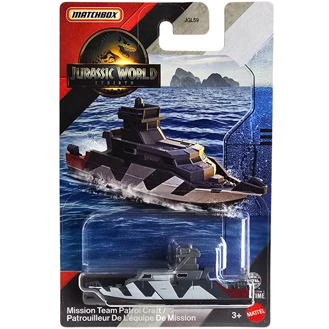 Matchbox (Jurassic World Rebirth) - Mission Team Patrol Craft / Patrou ...